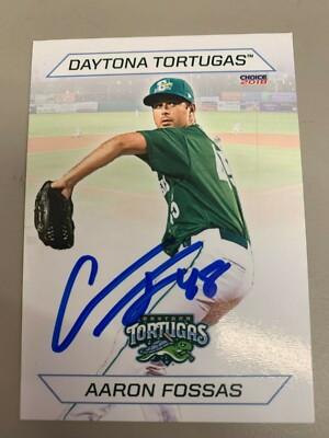 Aaron Fossas 2018 Signed Daytona Tortugas Team Card | eBay