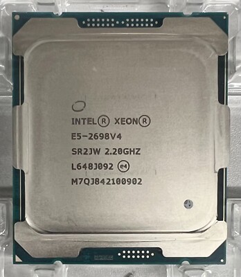 Intel Xeon E5-2698 v4 CPU 20 cores 40 threads 2.2ghz LGA 2011-3 ...