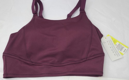 ALL IN MOTION Mesh Back Longline BRA - PLUM PURPLE - SIZE MEDIUM (334 ...