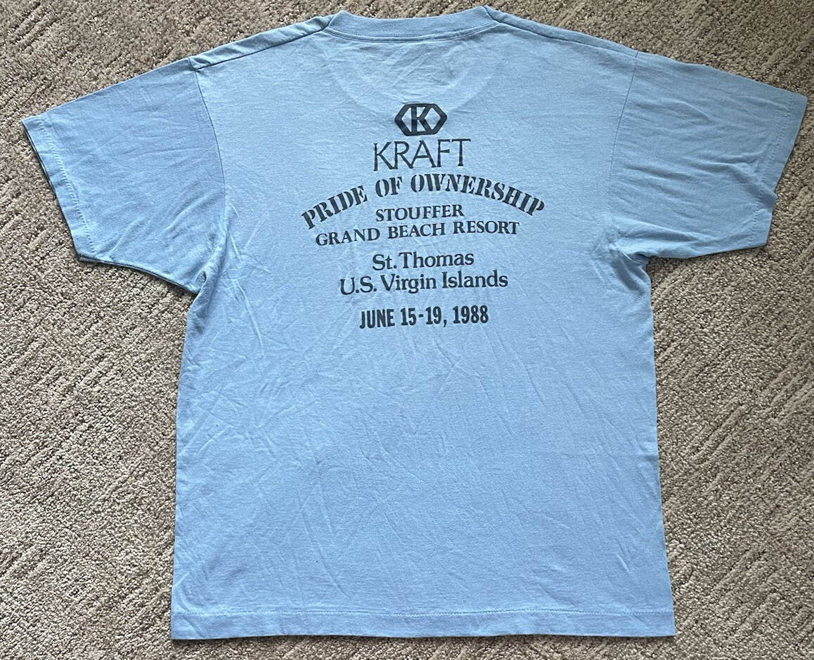 Vtg RARE 1988 Kraft Cheese Ownership Promo T Shirt La… - Gem