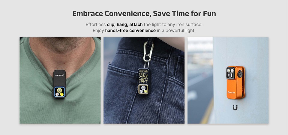 Olight Oclip Pro Snowflake Red Clipon Flashlight, Floodlight Spotlight ...