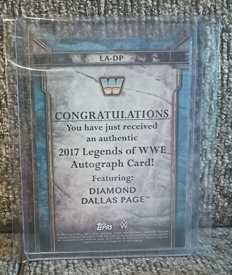 2017 WWE 2017 Diamond Dallas Page DDP Topps Legends Auto /99 WCW ...