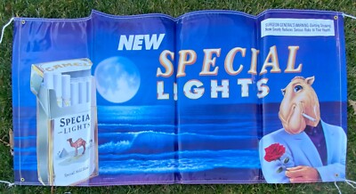 Camel Joe “New Special Lights” Joe with Rose 1993 Banner 3'x6' NEW * | eBay
