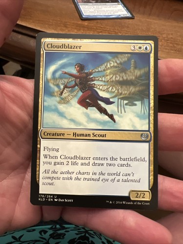 Magic The Gathering Trading card MTG cloudblazer Creature Human Scout ...