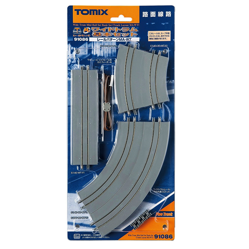 Tomix 91086 Wide Tram Mini Rail Set Basic Set (Track Layout MA-WT) - N ...