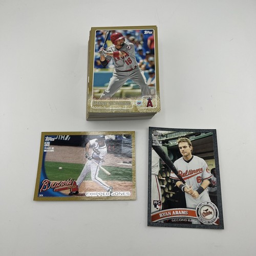 Lot Of 60 Topps Gold baseball cards lot, all serial #d, 2001-2019 ...