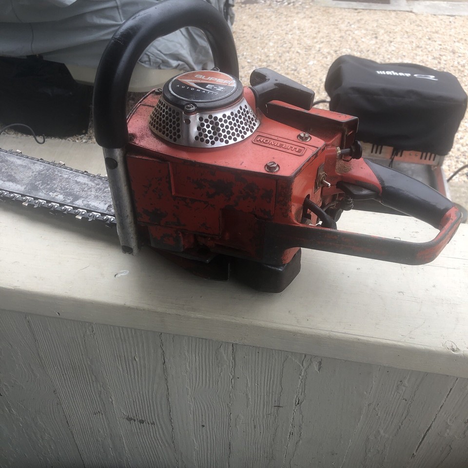 Vintage Homelite Super EZ Automatic Chainsaw with Power Head Does Run ...