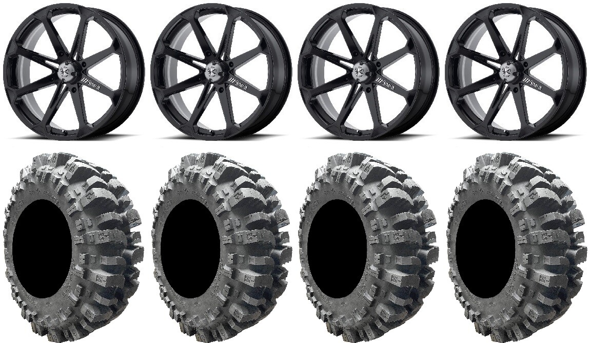 MSA Black Diesel 20" UTV Wheels 33" Bogger Tires Can-Am Maverick X3 | eBay