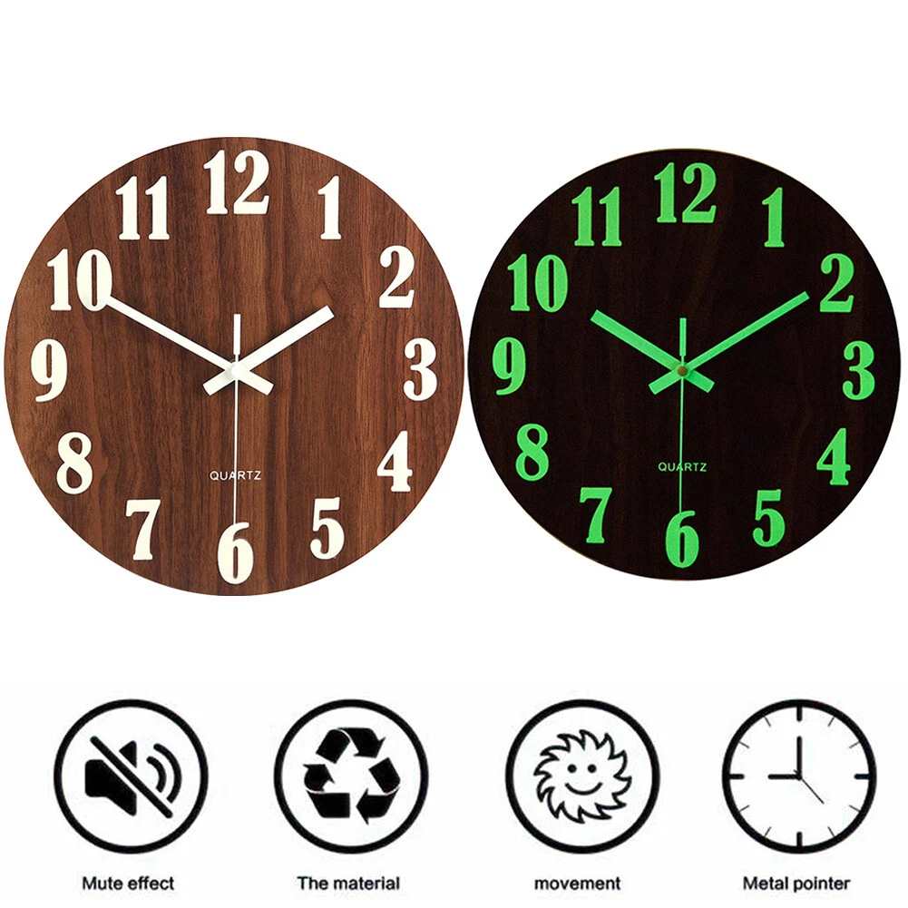 Round Digital Wall Clock