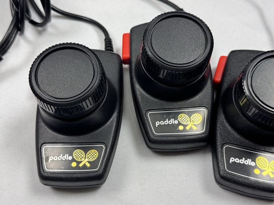 Atari CX30 Paddle Original Controllers 2 Sets (As-Is) Jittery Movements ...