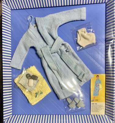 Vintage Mattel Barbie Ken Doll - Terry Togs Outfit #784 Bathrobe towel ...