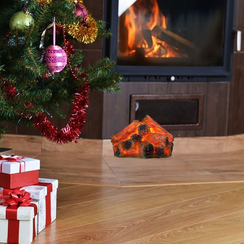 LED Simulation Charcoal Flame Lamp Fake Charcoal Light for Home Decor ...