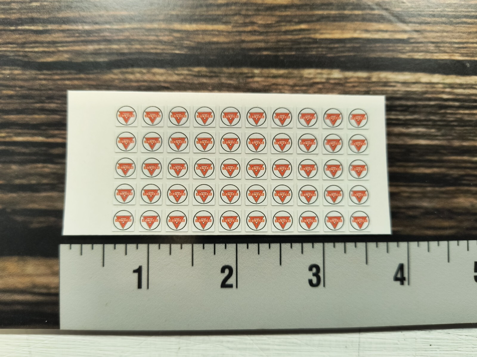 HO SCALE Conoco Gasoline model train truck tanker gas station sticker ...