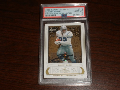 2009 Panini Classics Significant Signatures Gold Auto Emmitt Smith 23/ ...