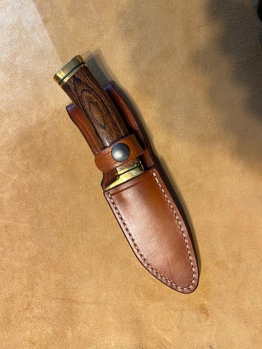 CUSTOM BUCK 192 - 692 VANGUARD HEAVY LEATHER KNIFE SHEATH HUNTING **NO ...