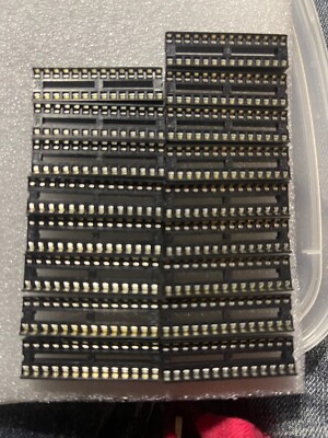 (17 PCS) 28-Pin DIP IC Socket Adaptor Solder Type Retention Contact | eBay