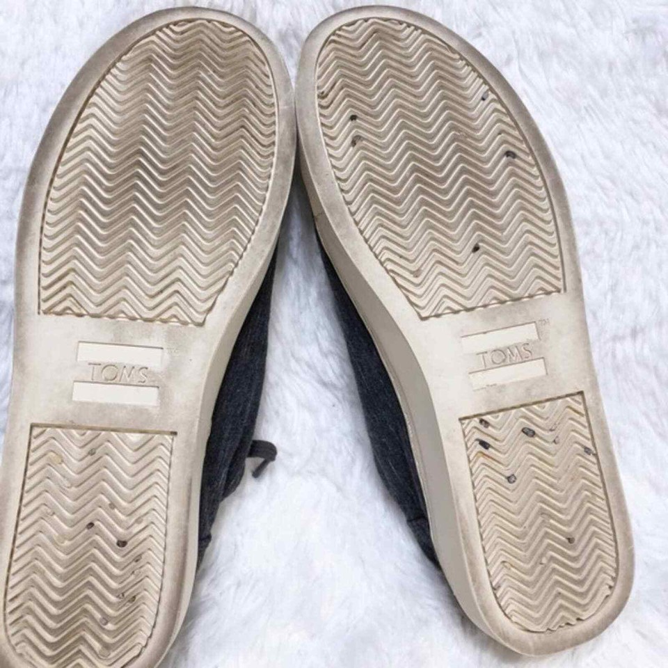 Toms Womens Shoes 6.5 Lenox Grey Chambray Sneakers Tennis | eBay
