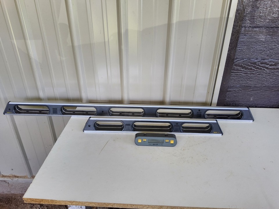 Wedge Innovations Pro Smart Level 48" and 24” Levels With Cases and ...