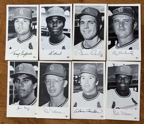 ( 26 ) 1973 St. Louis Cardinals T. I. Postcards Brock,Gibson,Simmons ...