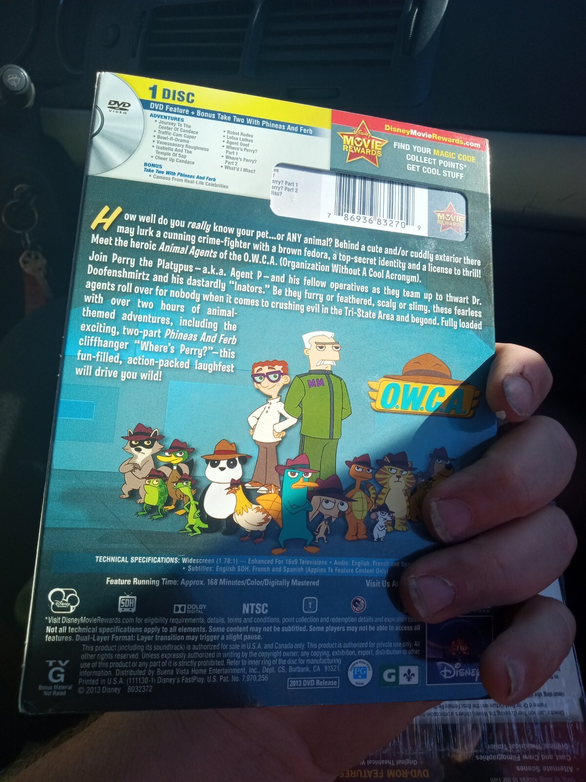 Phineas and Ferb: The Perry Files - Animal Agents (DVD, 2013) for sale ...