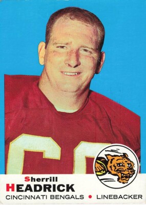 SHERRILL HEADRICK 1969 TOPPS FOOTBALL #9 | eBay