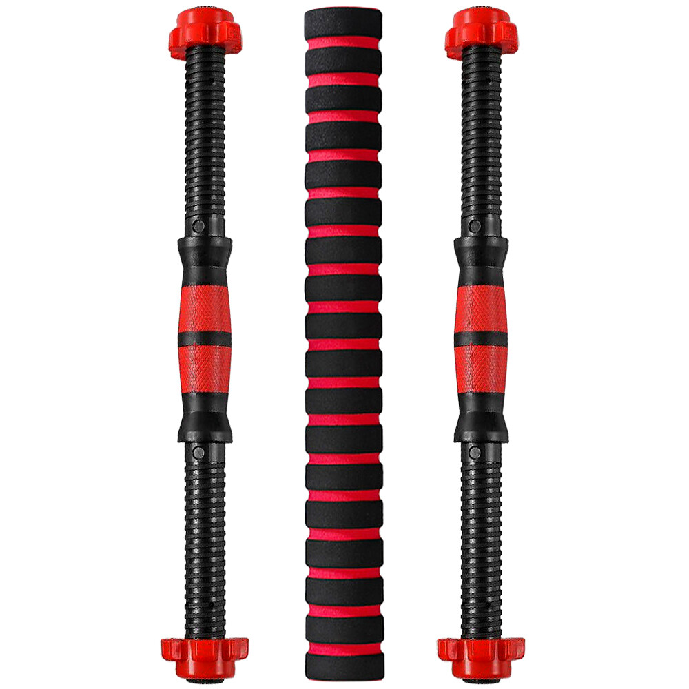 Threaded Dumbbell Handle Bars Extension Bar Set Adjustable Dumbbell ...