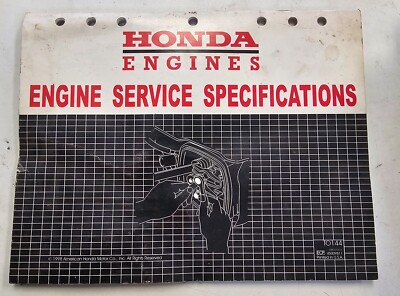 Honda engines service specifications booklet | eBay