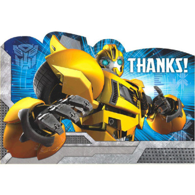 Transformers Thank You Postcards 8ct Post Card Boys Birthday Party | eBay