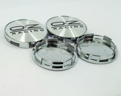 4x68mm Oz Racing Wheel Center Hub Caps Rim Caps Badges Emblems Chrome ...