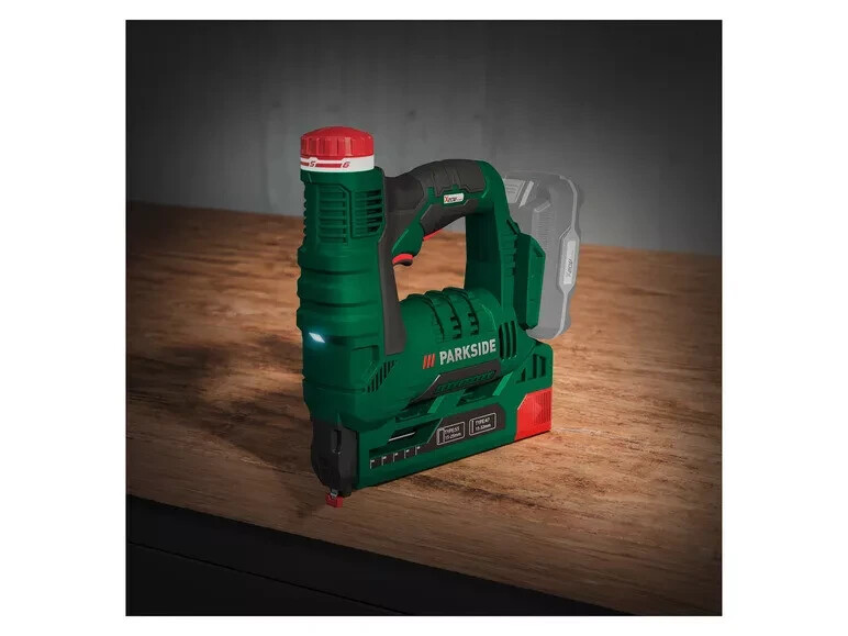 Parkside 20V Cordless Stapler Nailer Tacker - Without Battery & Charger ...