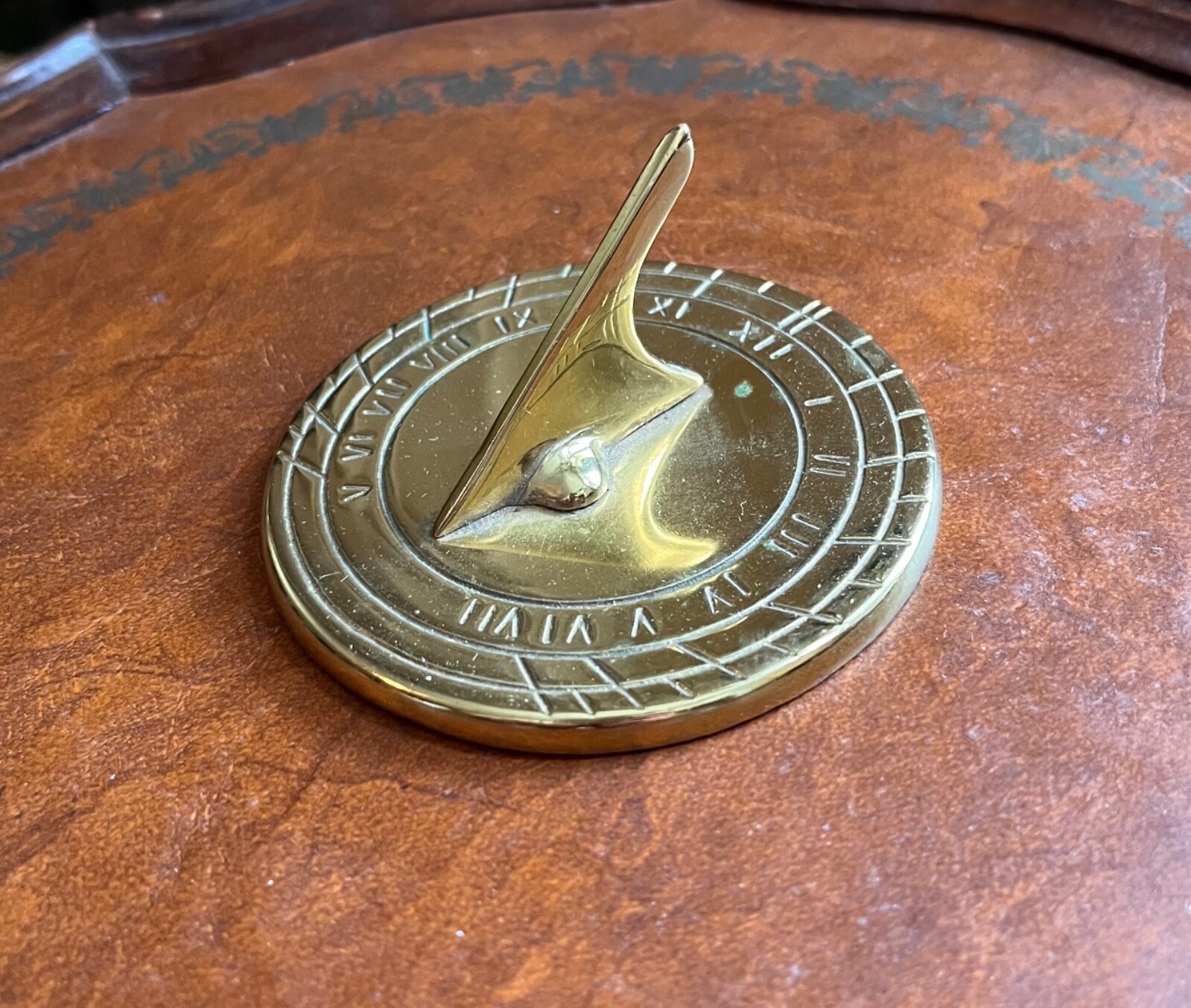 Vintage Antique Brass Sundial Plate Medallion Plaque VIRGINIA | eBay