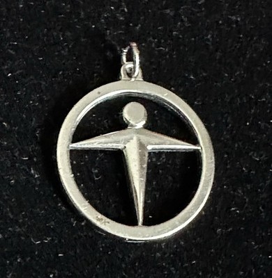 Tiffany & Co. Sterling Silver Manpower Pendant Signed Necklace Charm | eBay