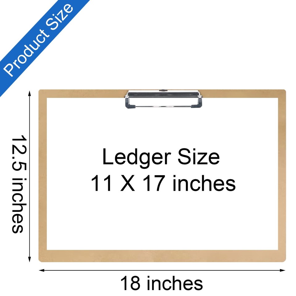 11x17 Clipboard Landscape Extra Large Clipboard Hardboard Low Profile ...