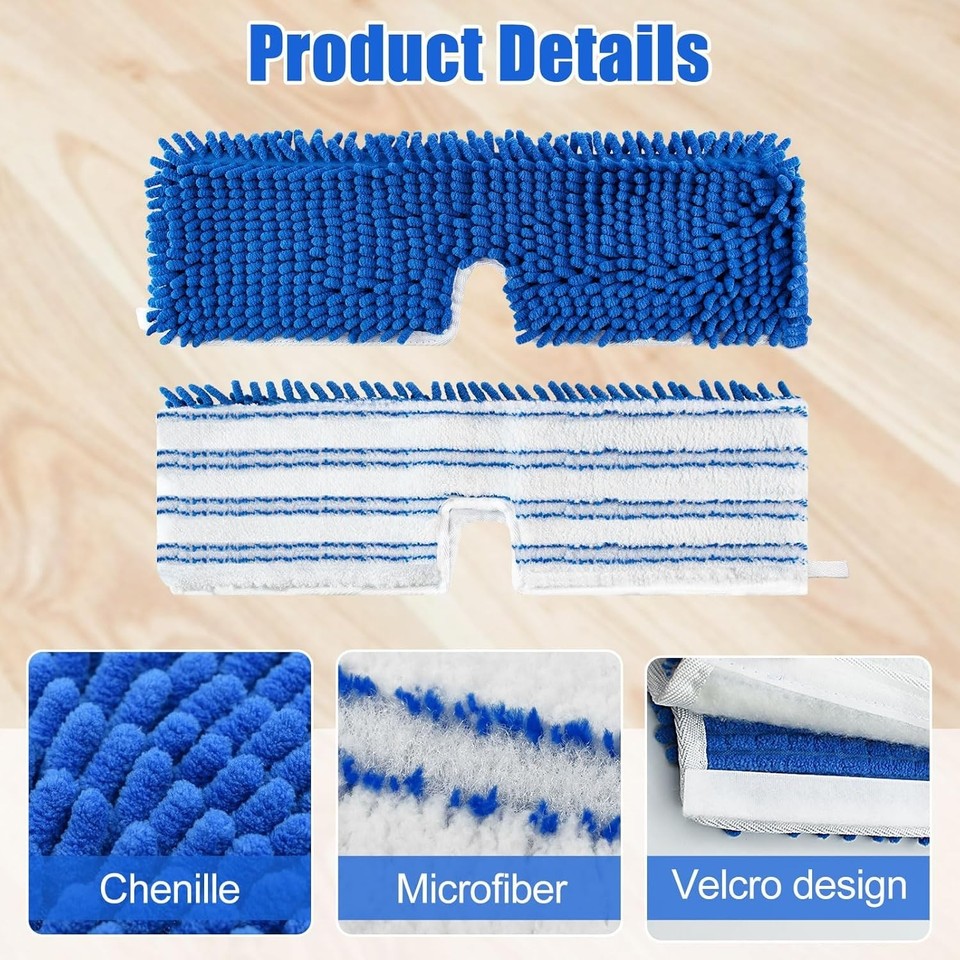 Mop Heads Replacements for O-Cedar Hardwood Floor 'N More Microfiber ...