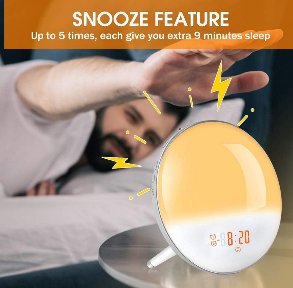 Wake-Up Light Digital Alarm - Sunrise Alarm Clock -Version ACA-003 | eBay