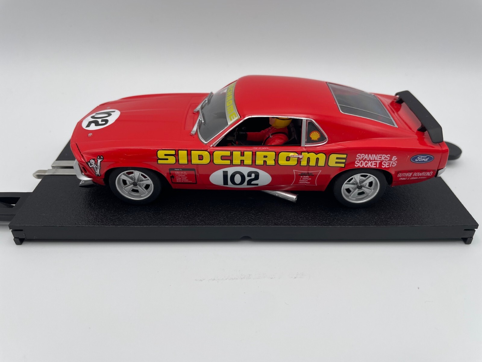 Scalextric Ford Mustang Boss #102 Sidchrome Muscle 1/32 Slot Car C1449 ...