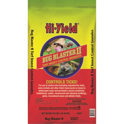Hi-Yield Bug Blaster II Turf Insect Control Granules for Ticks, 23lb | eBay