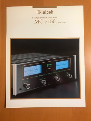 MCINTOSH MC-7150 SALES BROCHURE D101 | eBay