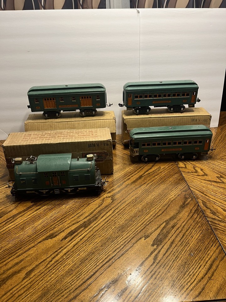 Antique 1920s Lionel 325E Train Set 10E Locomotive 339 332 341 ...