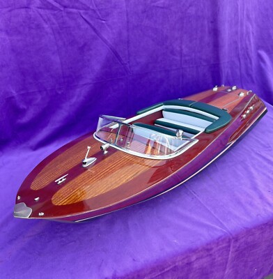 Azimute - Runabout New Riva Ariston-MAR14 Wooden Boat Model 35” | eBay UK