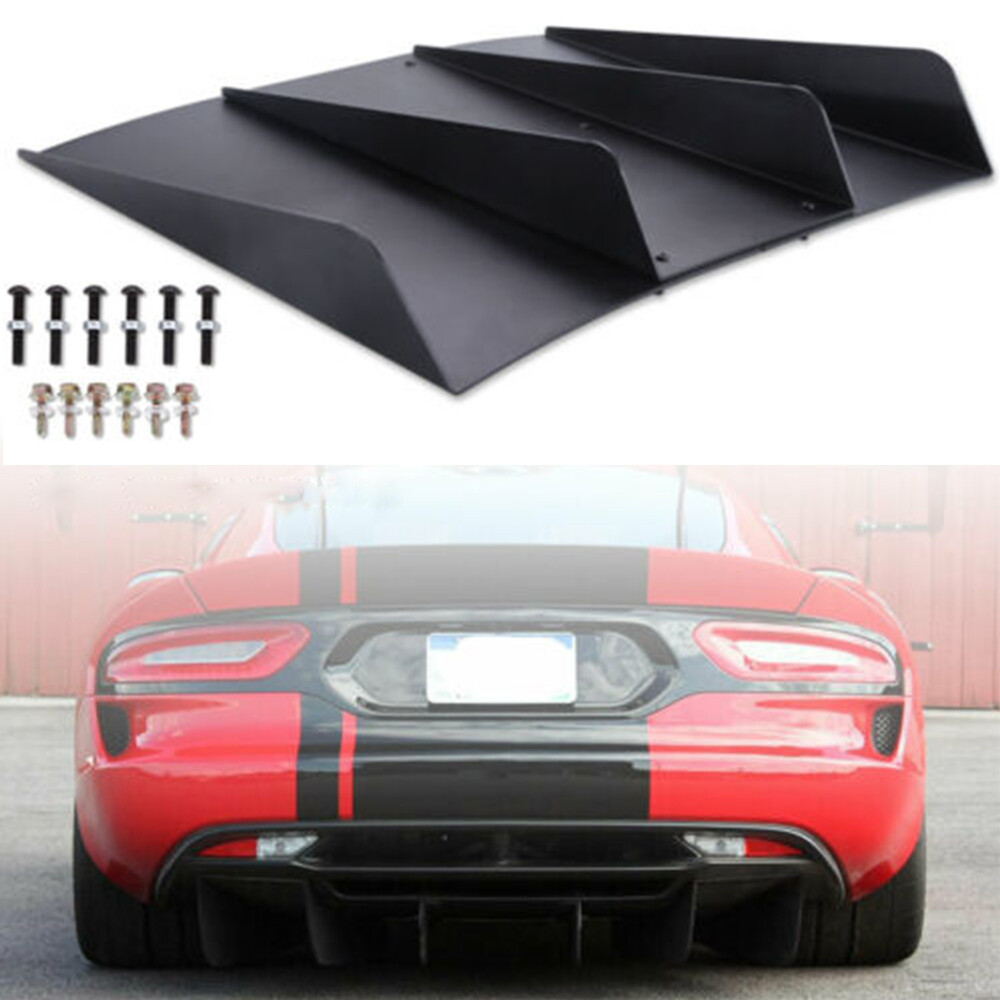 4 Shark Fins Car Rear Bumper Lip Diffuser Splitter For Honda Civic 2016 ...