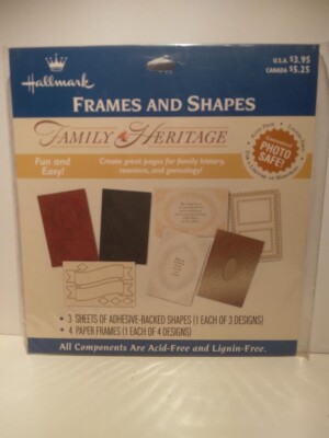 Hallmark Scrapbooking Frames and Shapes Family Heritage | eBay