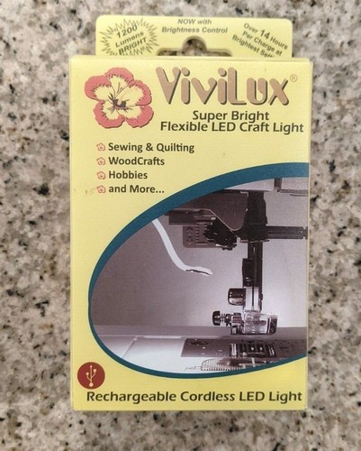 ViviLux Sewing Machine Light~ Rechargeable Super Bright Flexible LED ...