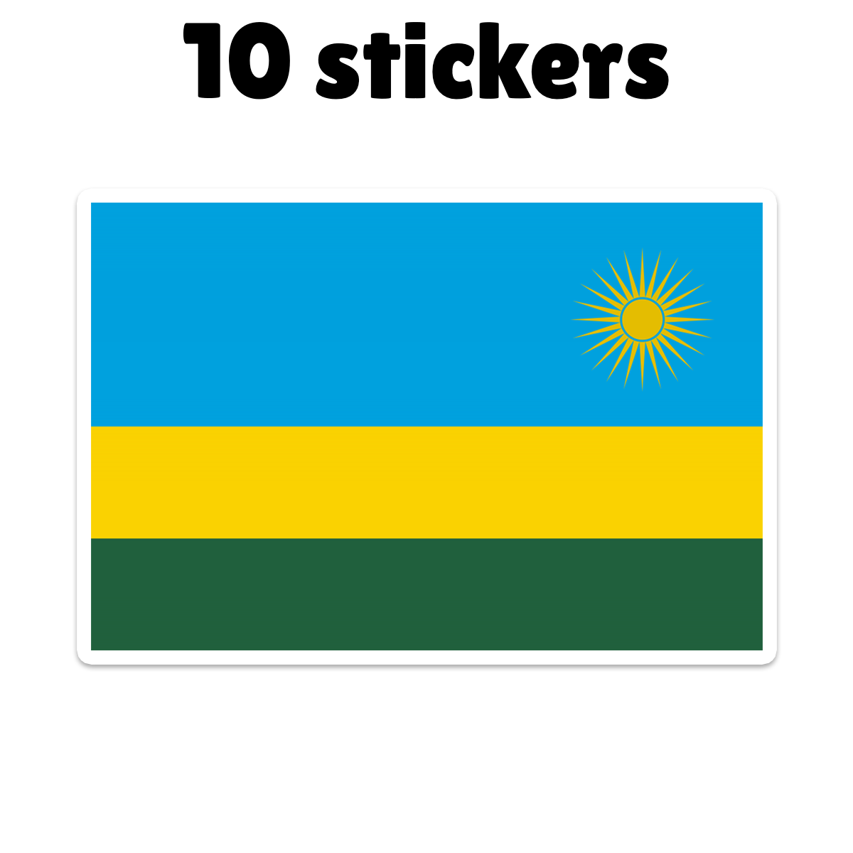Rwanda Flag Sticker Decal Vinyl Fade & Waterproof | eBay Australia