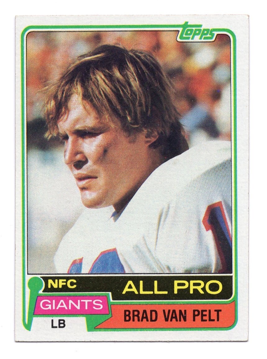 1981 Topps Football Card #270 BRAD VAN PELT | eBay