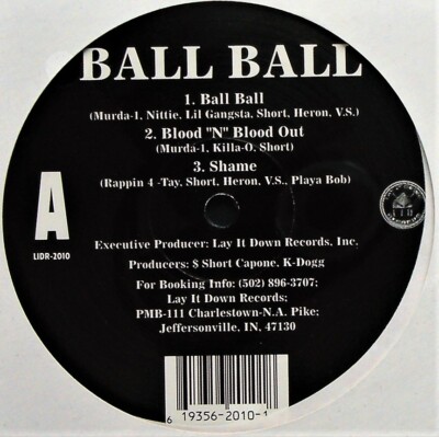 MURDA-1 / RAPPIN' 4-TAY "BALL BALL" 2000 VINYL 12" SINGLE LIDR 2010 HTF ...