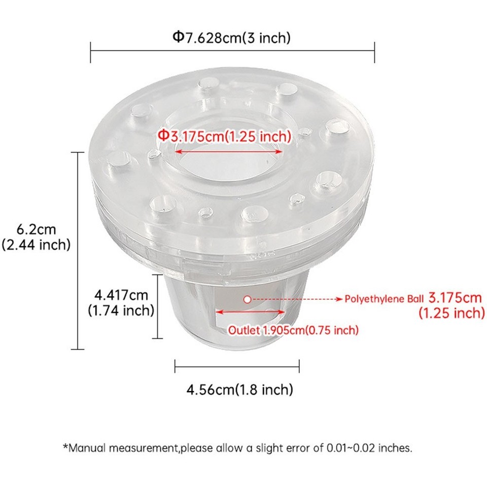 Self Bailing Ball Scupper Valve for Boat Drain Fits 34 to 112 Inches ...