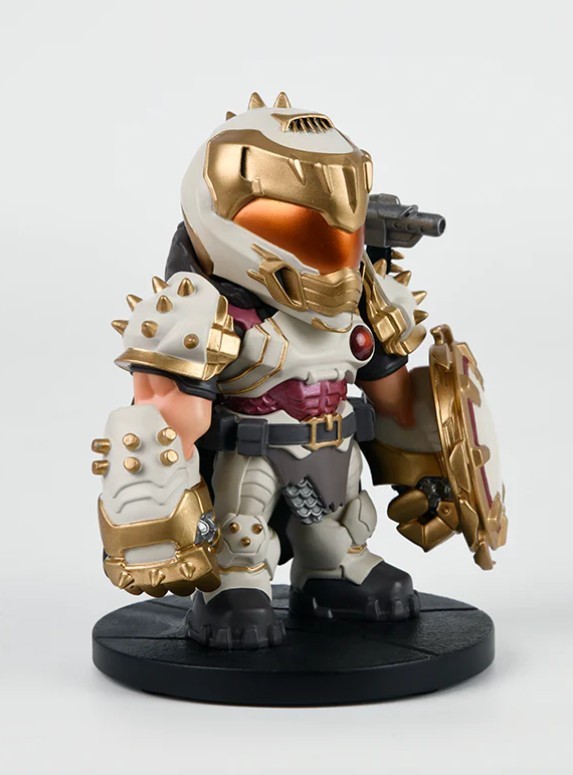DOOM The Dark Ages Slayer Mini Figure Divinity Statue Shield Saw ...