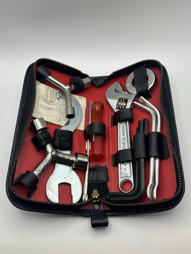 Vintage Cycle Pro Bicycle Tool Kit Japan Leather Case In Great ...