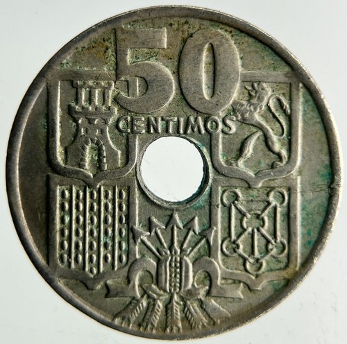 1949 Spain 50 Centimos Coin | Fine Collectable Grade | eBay